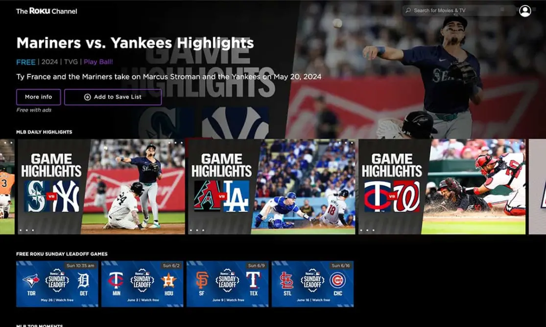 How To Watch MLB Sunday Leadoff Free on Roku | CableTV.com